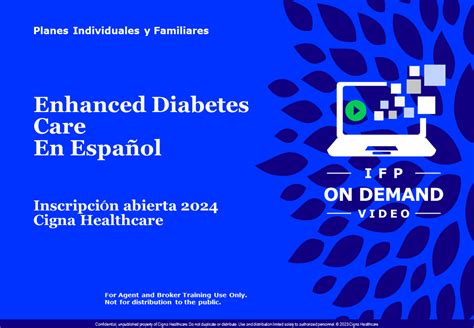 Cigna Healthcare Oep 2024 Enhanced Diabetes Care Training Video En Español