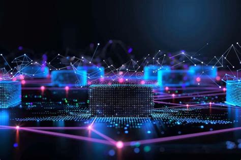 Digital Transfer Big Data On Internet Futuristic Digital Technology