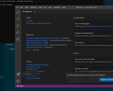 Sign In Stuck In Loading After Each New Launch Of Vscode Issue Microsoft Vscode