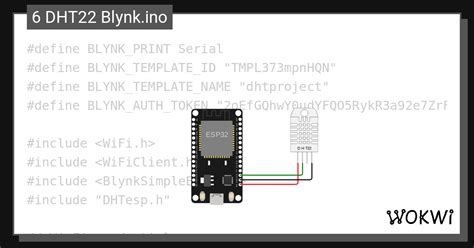 Dht Sensor In Blynk Copy Wokwi ESP32 STM32 Arduino Simulator