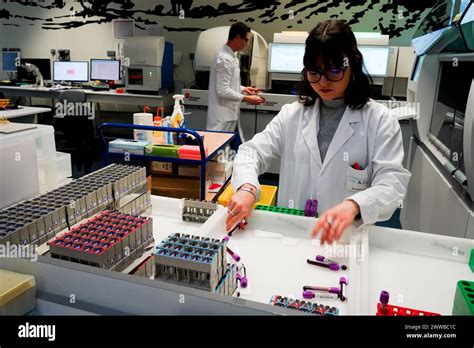 Technical Platform Of The Inovie 34 Laboratory Sorting Sample Tubes From Other Laboratories