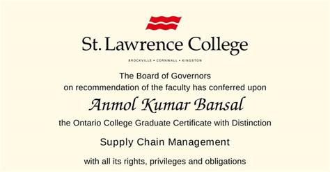 Anmol Bansal On Linkedin Just Received My Ontario College Graduate