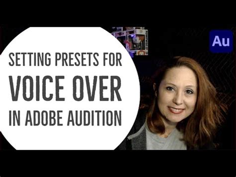 Setting Presets for Voice Over in Adobe Audition - YouTube
