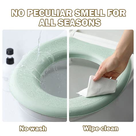 Badu Bg Миещ се капак за тоалетна седалка Водоустойчив стикер Пяна Капак за капак на тоалетна