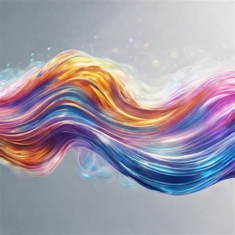 Premium Photo Fluid Serenity Abstract Any Detailed Clear Super Shiny Colorful Design Waves