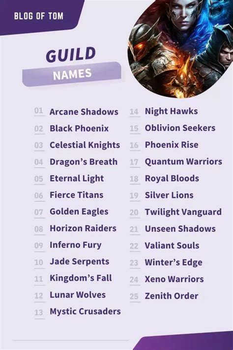447 guild names best name ideas for your game