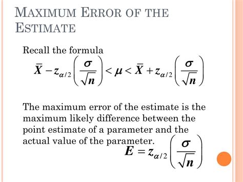 Ppt 7 2 Confidence Intervals For The Mean And Sample Size Powerpoint