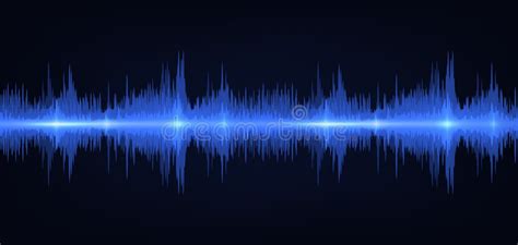 Sound Wave Equalizer Modern Audio Spectrum Abstract Digital Wave Vector Waveform On Dark