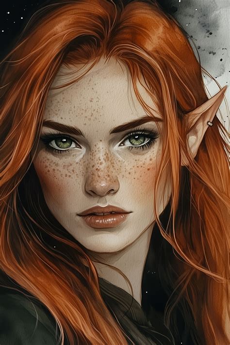 Red Haired Elf Female