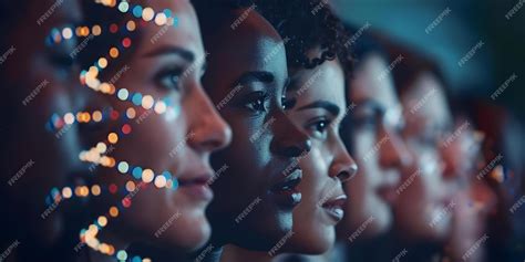 Diverse Faces In A Dna Double Helix Symbolizing Unity In Diversity Concept Unity In Diversity