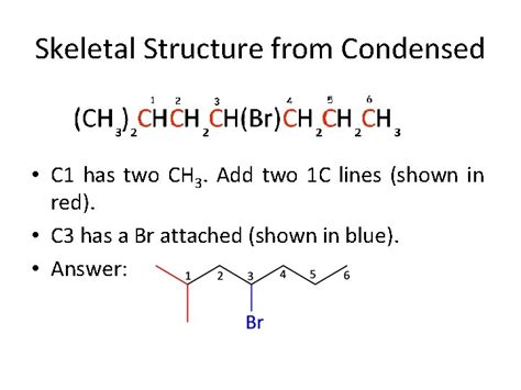 Converting Skeletal Structures to Condensed Formulas and Vice