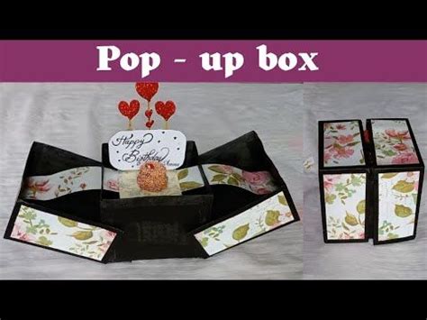 Pop Up Box Birthday Gift Pop Up Gift Box Tutorial Pop Up Box