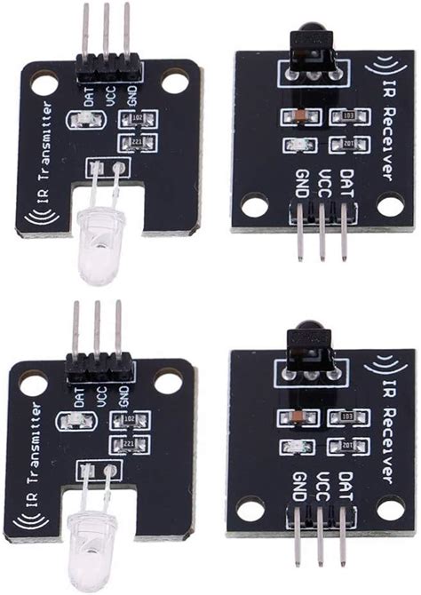 Ihaospace 2 Sets 38khz Ir Infrared Transmitter Module Ir Infrared Receiver Sensor Module