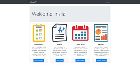 Python Django College Management System Projectworlds Store