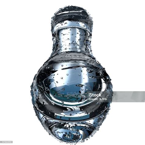 투명 한 반짝이 반사 및 굴절 물방울 무늬 격리 된 3d 렌더링 신선하고 깨끗한 그래픽 디자인 요소 재료 3차원 형태에 대한 스톡 사진 및 기타 이미지 Istock