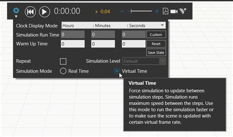Why Cant I Speed Up The Simulation General Questions Visual