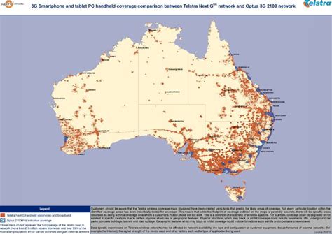 Maps Telstra Mocks Optus Mobile Coverage With New Maps ITnews
