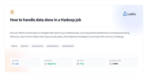How To Handle Data Skew In A Hadoop Job Labex