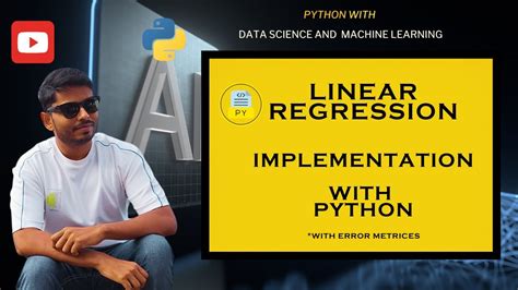 Tutorial 23 Linear Regression Implementation With Python Python With Dsml Youtube
