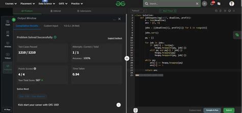 Geekstreak2024 Jobsequencing Greedyalgorithm Minheap Python Dsa