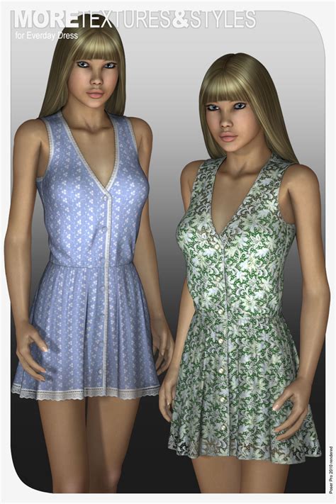 More Textures And Styles For Everday Dress 3d Figure Assets 3d Models Motif