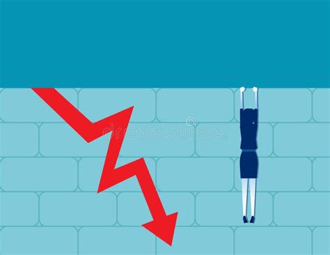 Business Decrease Chart Concept Business Chart Vector Illustration