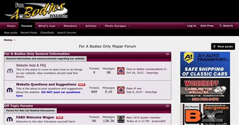 For A Bodies Only Mopar Forum A Body Restoration And Mopar Community Discover And Join Top