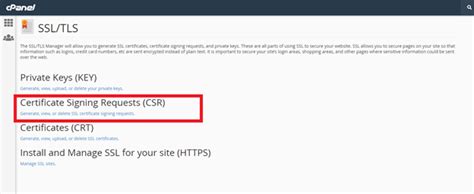 Generate Csr For Ssl Certificate In Cpanel 3 Easy Steps