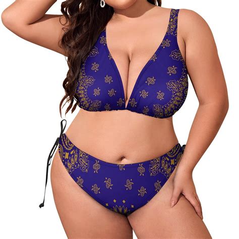 Bikini Sexy Swimsuit Triangle Strap Bikini 2 Big Boobs Swimsuit Set