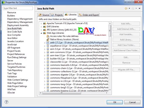 Setting Up Struts 2 In Eclipse Dinesh On Java