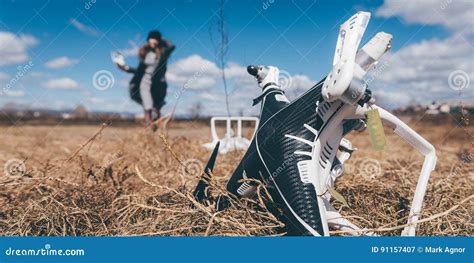 Accident With A Drone Stock Image Image Of Drone Danger 91157407