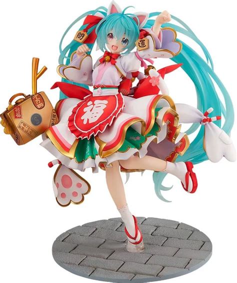 Character Vocal Series 01 Hatsune Miku PVC Soška 1 7 Hatsune Miku Maneki Miku Ver 23 cm Kadokawa