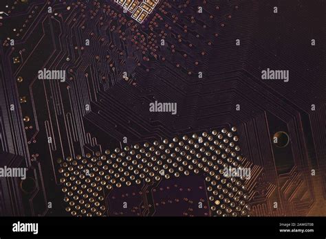 processor pins macro computer motherboard close up cpu pins on a