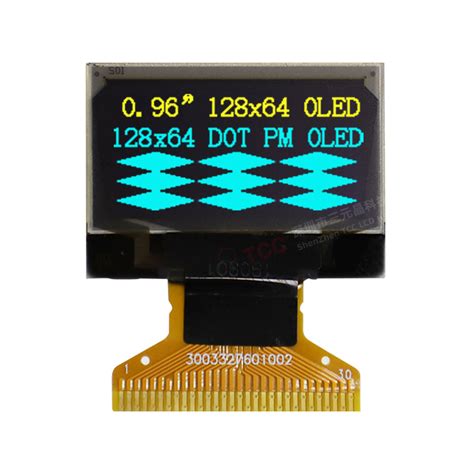 0 96 Inch 128x64 Lcd Panel Yellow Blue Monochrome Oled Display 128x64 Oled And 128x64 Oled