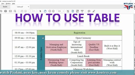 Microsoft Word Table Templates
