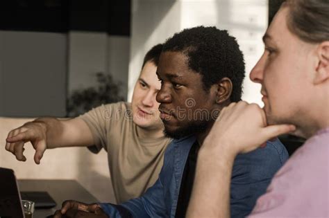 Team Of Professional Software Developer And Brainstorming And Programming On Site Software And