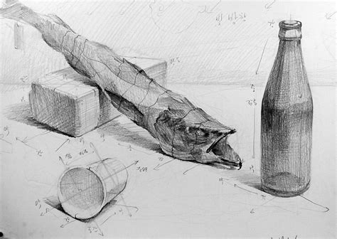 북어그리기예중예고엔파인미술학원웅샘소묘연필소묘입시미술 명암 대비 3학년 미술 그림