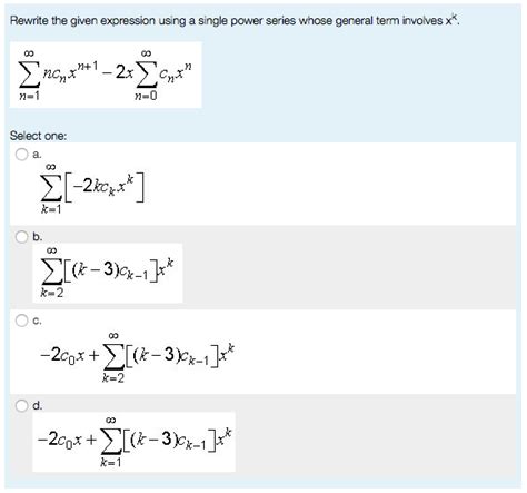 Solved Rewrite The Given Expression Using A Single Power