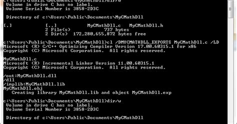 Create C Program With Dynamic Link Library Dll Using Command Line Implicit Link In Windows