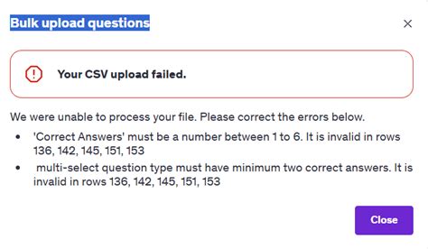 Getting Error While Bulk Upload Questions — Udemy