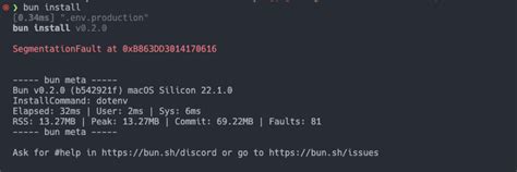 Macos Silicon 2210 Install Packages Failed · Issue 1407 · Oven Sh