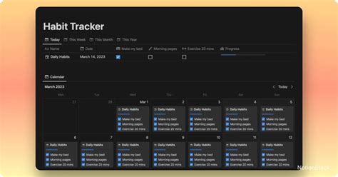Notion Habit Tracker Stay On Track With This Notion Template