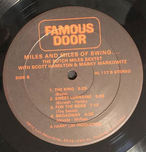 Yahooオークション The Butch Miles Sextet With Scott Hamilton An