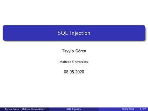 Sql Injection Ppt