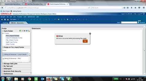 Hyperion Planning Error Oracle Forums