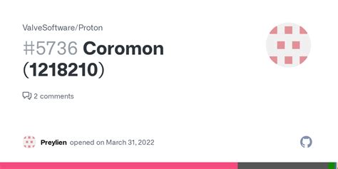 Coromon 1218210 · Issue 5736 · Valvesoftwareproton · Github