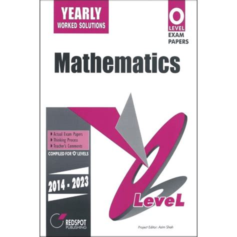 redspot publishing o level mathematics yearly