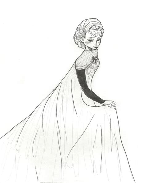 How To Draw Queen Elsa Full Body