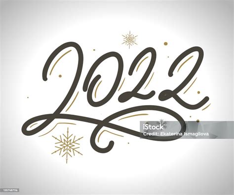 새해 복 많은 새해 2022 로고 텍스트 디자인 2022 년 번호 디자인 템플릿 연속 라인 도면 벡터 12월 31일에 대한 스톡 벡터 아트 및 기타 이미지 Istock