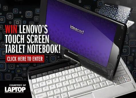 Win A Lenovo IdeaPad S T From Laptop Magazine